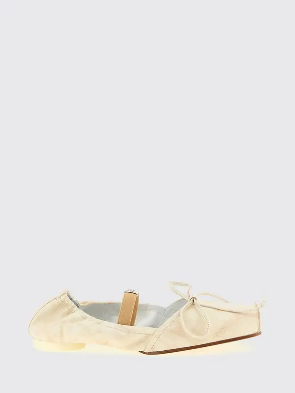 MAISON MARGIELA Laminated Leather Ballerina - Beige