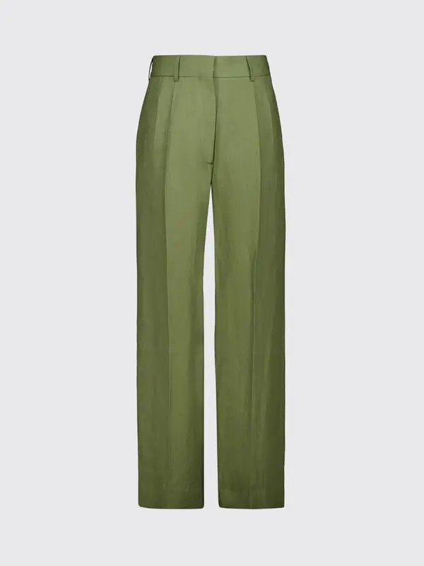 BLAZÉ MILANO Straight Leg Linen Trousers