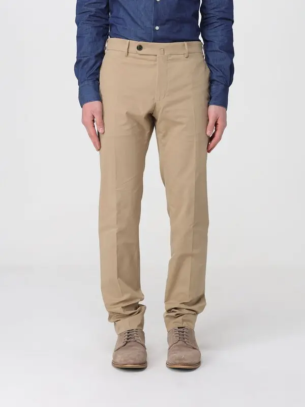 Incotex Cotton Chino Trousers - Mud