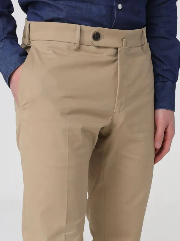 Incotex Cotton Chino Trousers - Mud