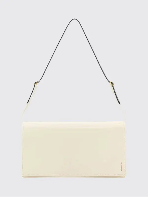 JIL SANDER Leather File Bag - Beige