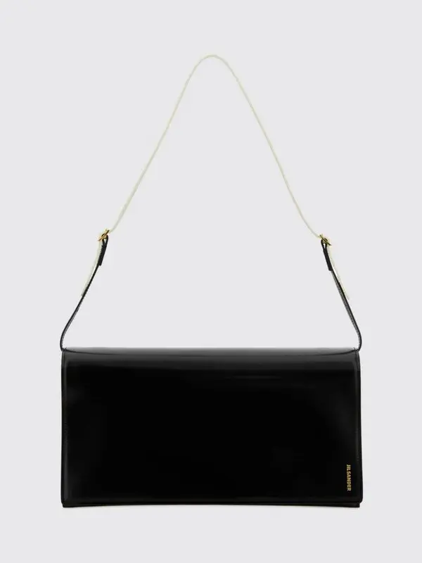 JIL SANDER Leather File Bag - Black