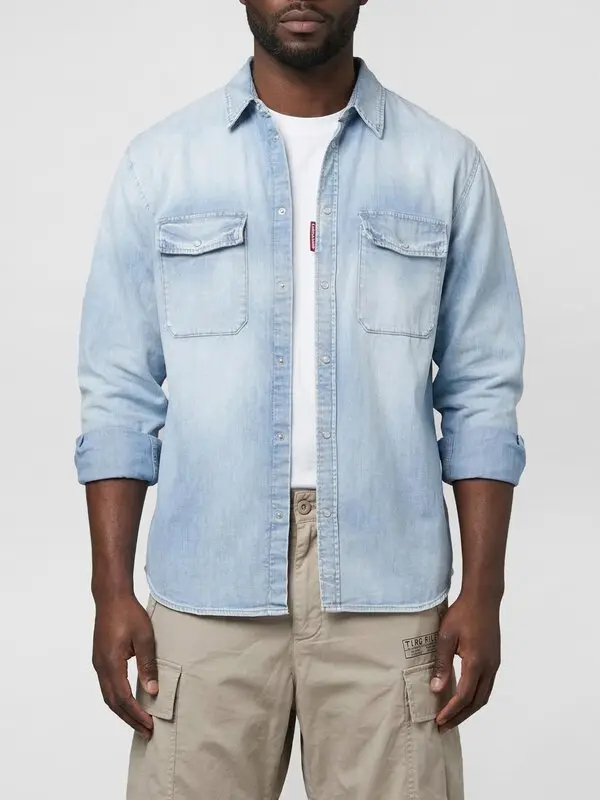 Dsquared2 Cotton Denim Shirt