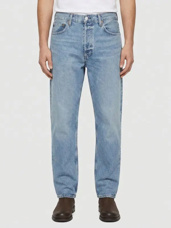 AGOLDE Cotton Denim Straight Jeans