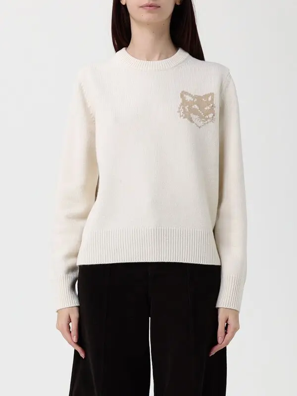 Maison Kitsuné Jumper Colour - Ecru
