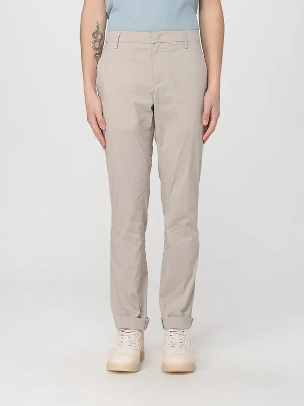 DONDUP Cotton Chino Trousers - Beige