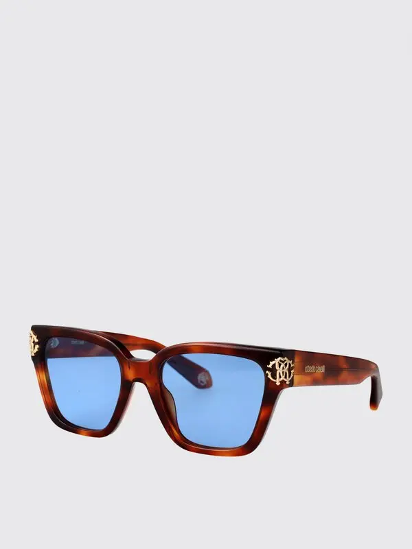 Roberto Cavalli Sunglasses With Gold Tone Embellishments - Brown