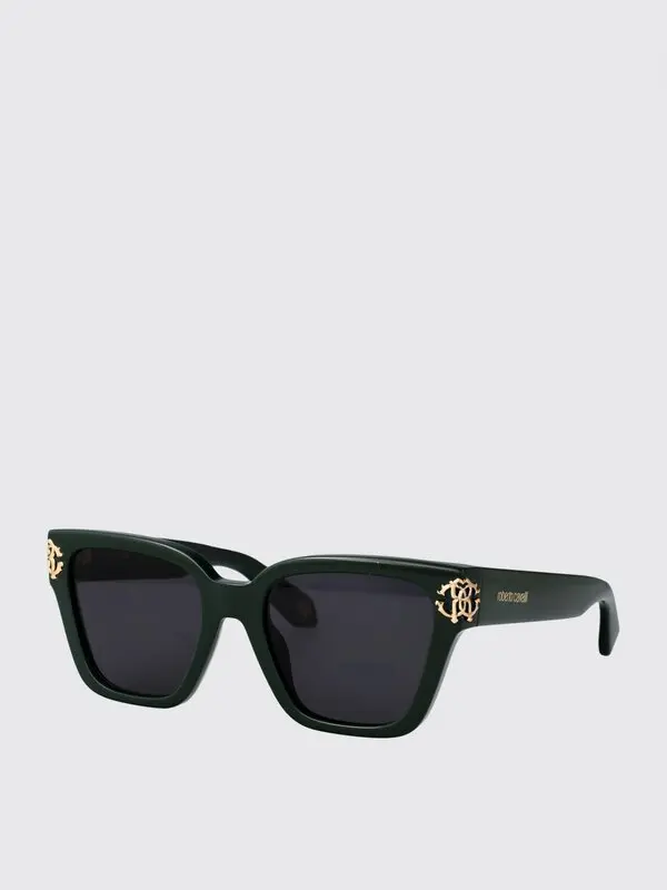Roberto Cavalli Sunglasses With Gold Tone Embellishments - Green
