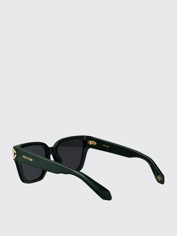 Roberto Cavalli Sunglasses With Gold Tone Embellishments - Green