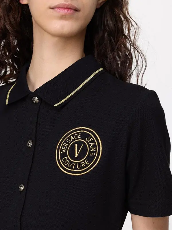 Versace Dress With Embellished Logo