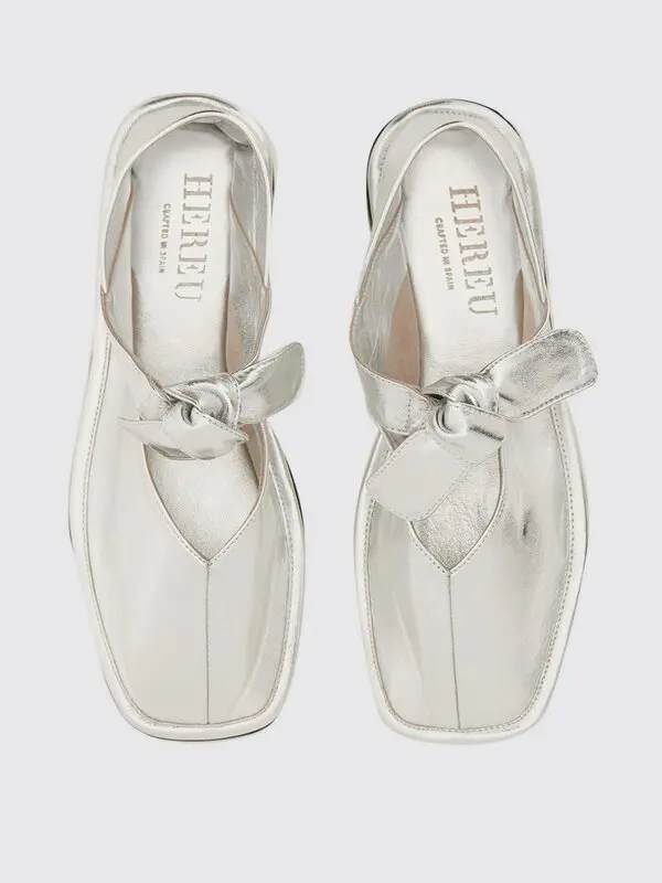 Hereu Ballet Flats With Knot Detailing
