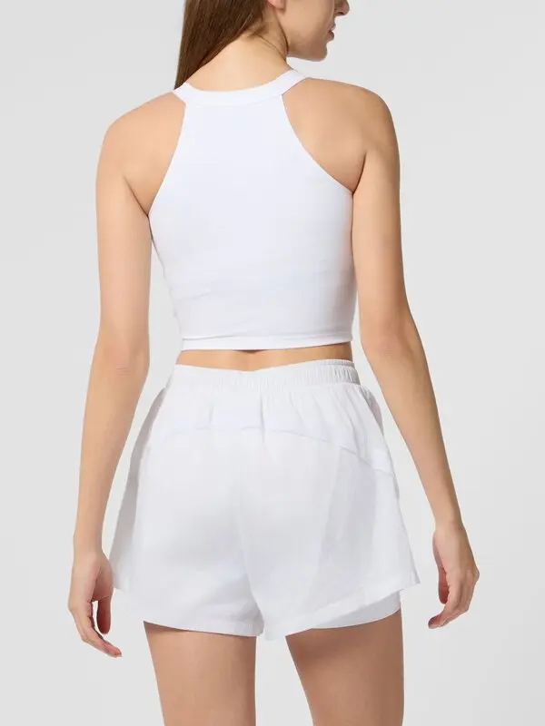 PLEIN SPORT Cropped Sports Top - White