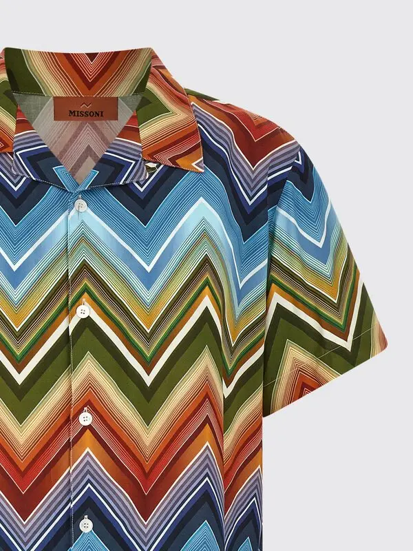 Missoni Viscose Shirt With Zig-zag Motif
