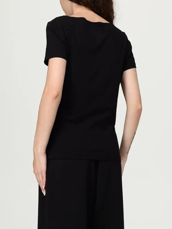 EA7 Embroidered Logo T-shirt - Black