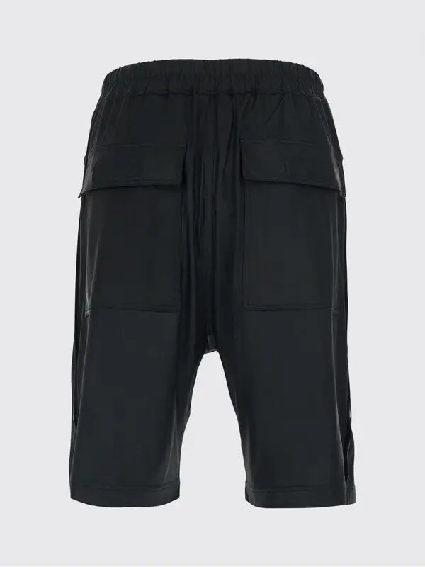 Rick Owens Drawstring Pods Knee-length Cargo Shorts With Drawstring