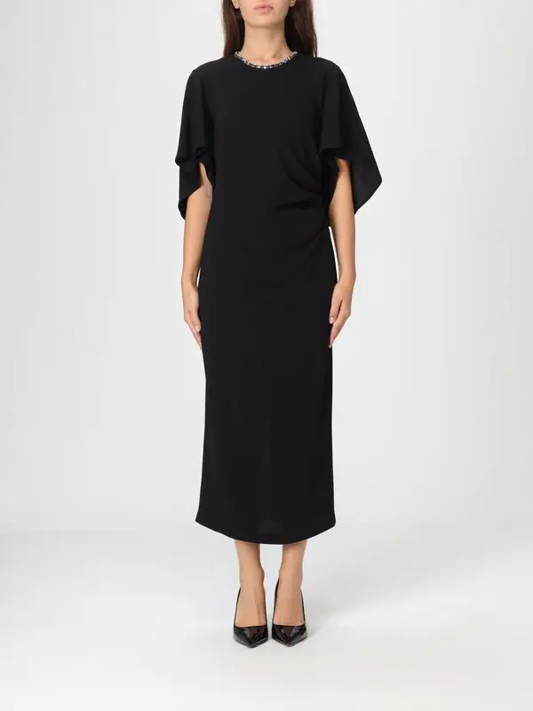 Pinko Embellished Neckline Midi Dress