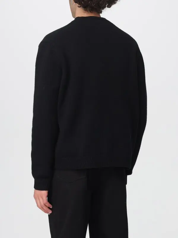 Maison Kitsuné Embroidered Fox Face Cardigan - Black