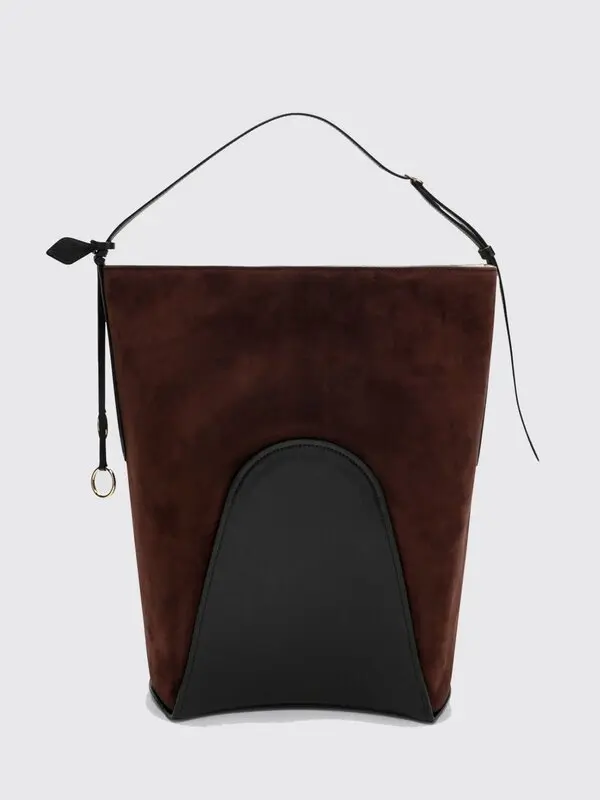 Alaïa Hip Suede Bucket Bag With Charm