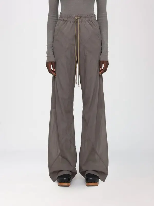 Rick Owens Bias High-waisted Flared Silk Pants