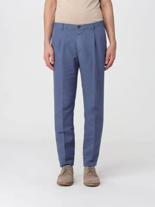 Incotex Cotton Chino Trousers - Blue
