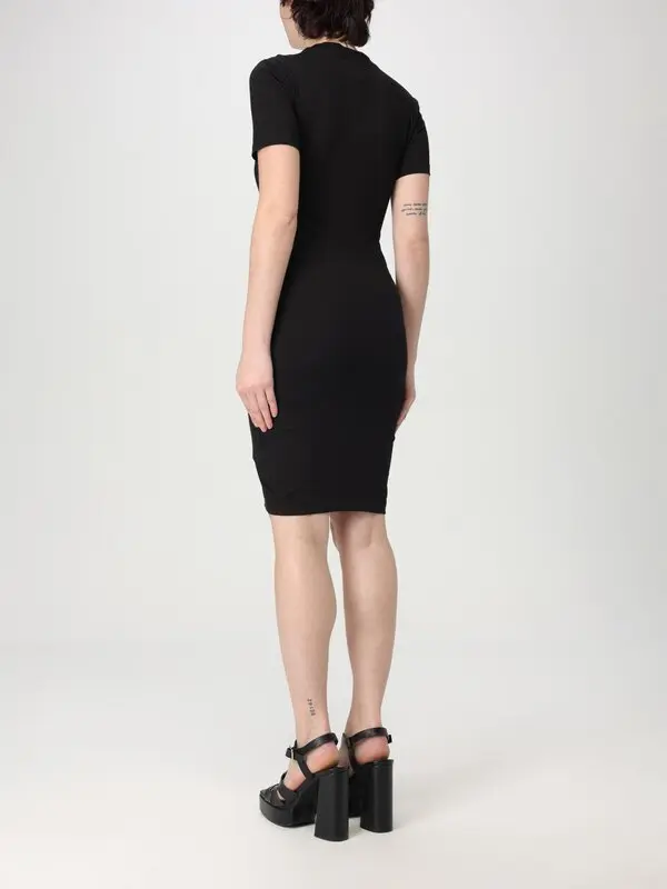 Versace Dress With Embellished Logo
