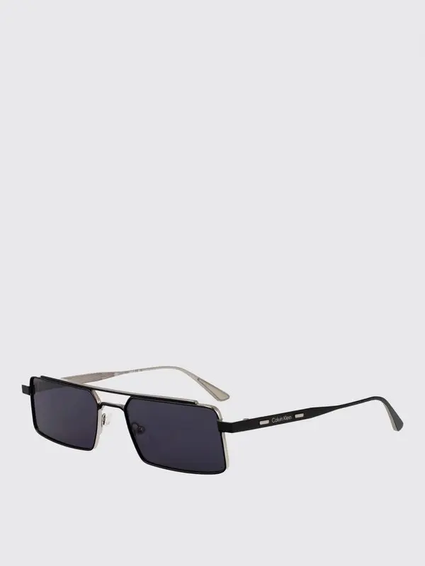 Calvin Klein Rectangle Full Rim Sunglasses - Black