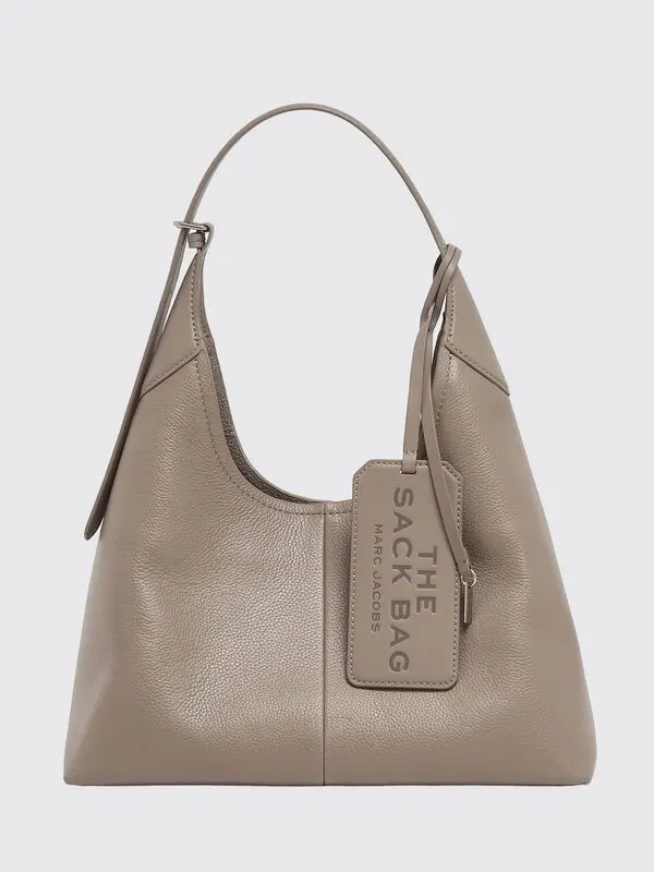 Marc Jacobs Sack Large Leather Shoulder Bag - Beige