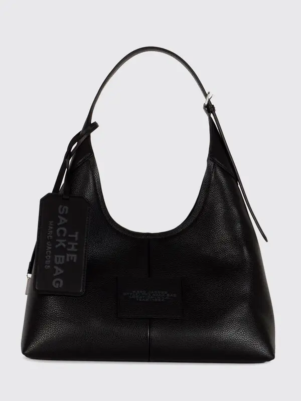 Marc Jacobs The Sack Large Leather Shoulder Bag With Adjustable Handle And Charm