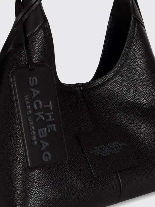 Marc Jacobs The Sack Large Leather Shoulder Bag With Adjustable Handle And Charm
