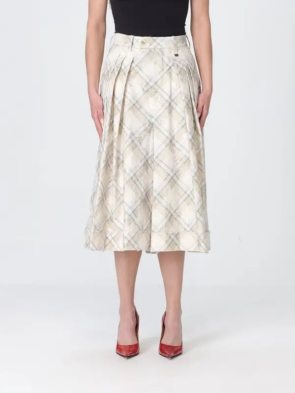 VIVIENNE WESTWOOD Tartan Pleated Midi Skirt