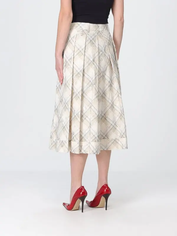 VIVIENNE WESTWOOD Tartan Pleated Midi Skirt