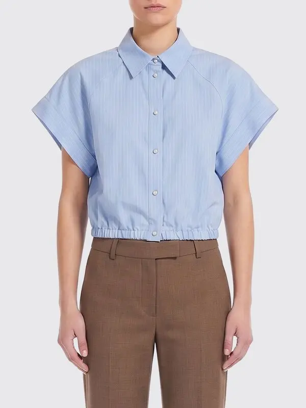 Jacob Cohen Striped Linen Blend Shirt - Gnawed Blue