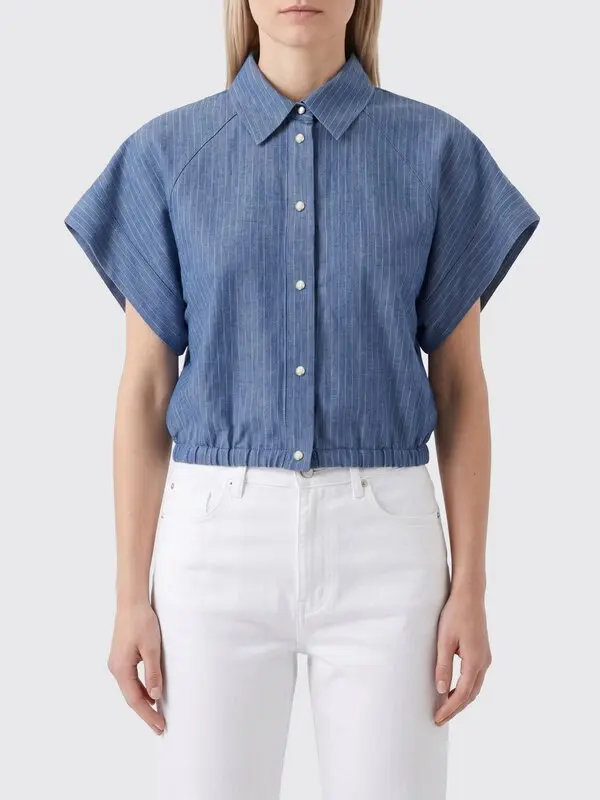 Jacob Cohen Striped Linen Blend Shirt - Indigo