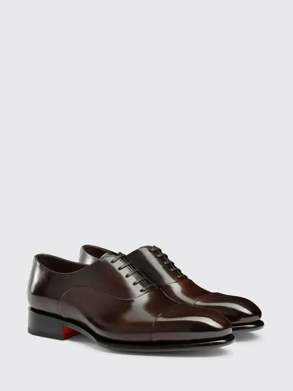 Santoni Brushed Leather Oxford