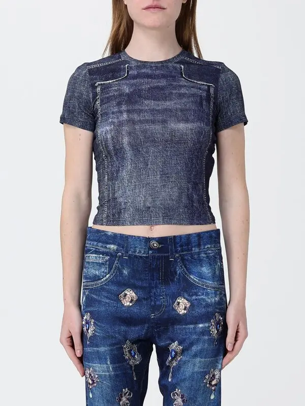 Liu Jo Printed Stretch Viscose Top