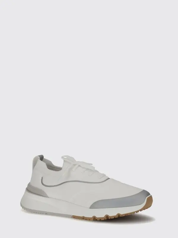 Brunello Cucinelli Stretch Cotton Knit Sneakers