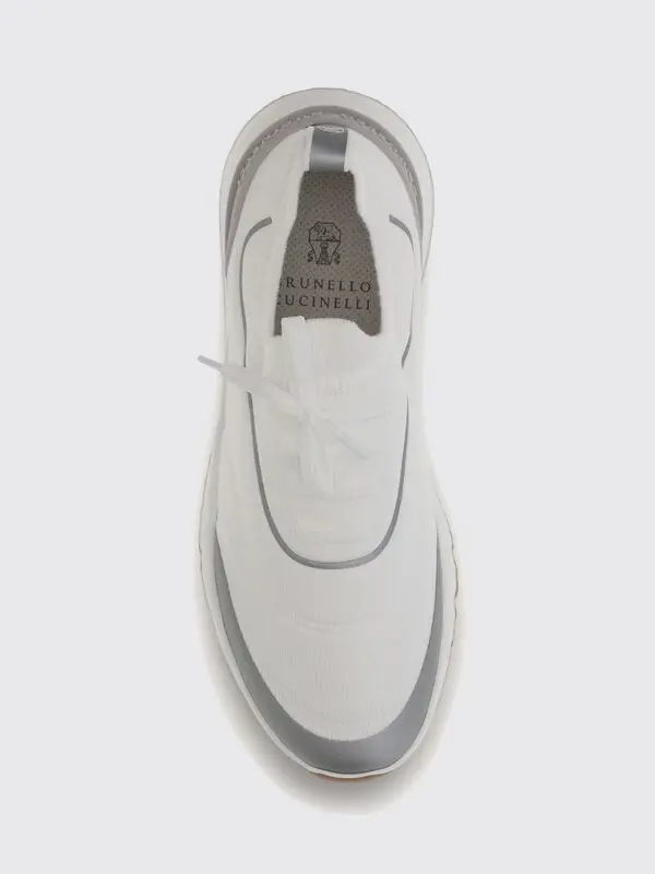 Brunello Cucinelli Stretch Cotton Knit Sneakers