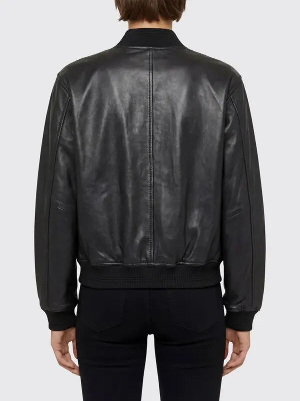DIESEL® Leather Bomber Jacket