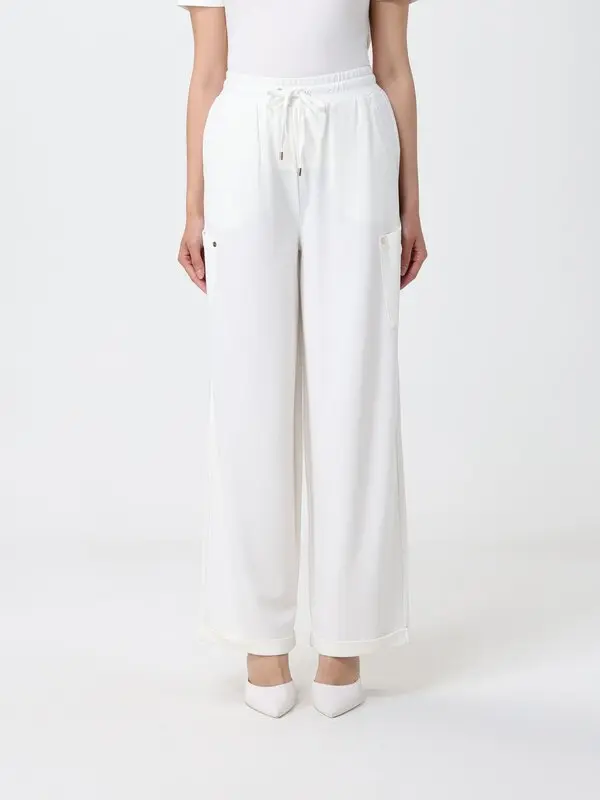 Liu Jo Cotton Cargo Trousers - Blue