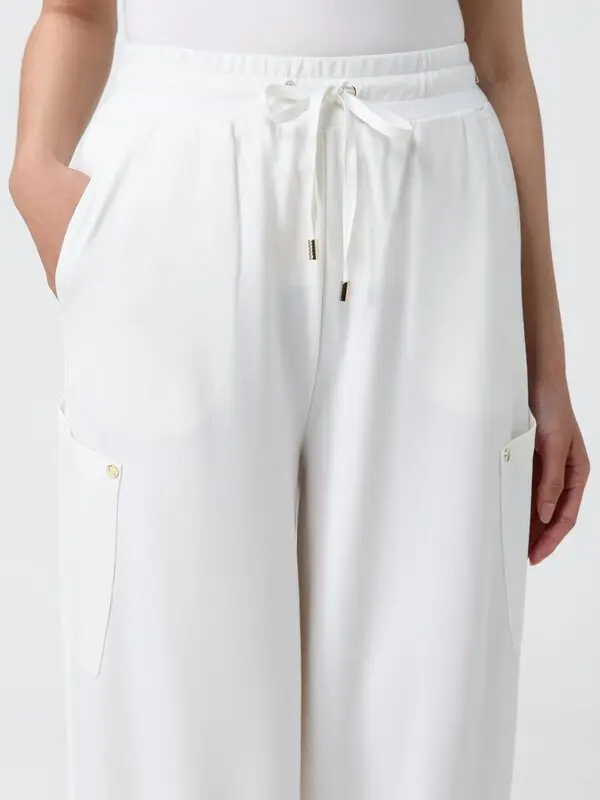 Liu Jo Cotton Cargo Trousers - Blue