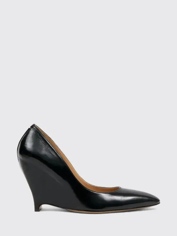 MAISON MARGIELA Leather Wedge Pumps - Black