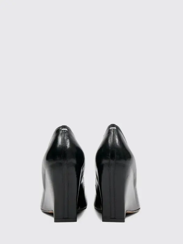 MAISON MARGIELA Leather Wedge Pumps - Black