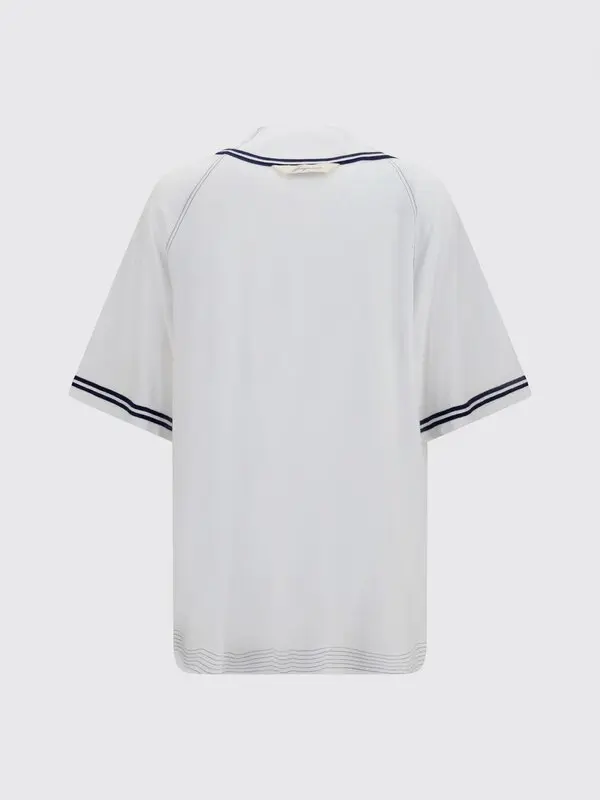 Jacquemus Relaxed Fit Baseball-style Cotton Shirt With Contrast Logo
