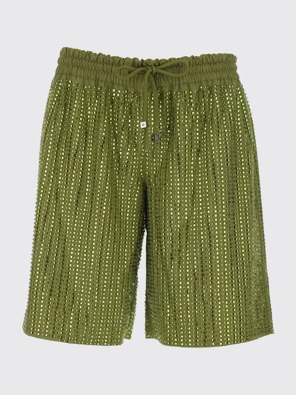 VENUJA Knee-length Shorts With Rhinestone Embroidery