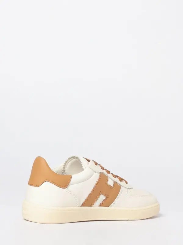 Hogan Cool Sneakers In Calfskin Leather - White