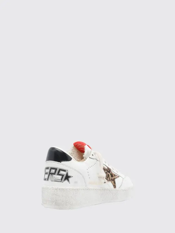 GOLDEN GOOSE Low Top Sneakers With Leopard Star Detail