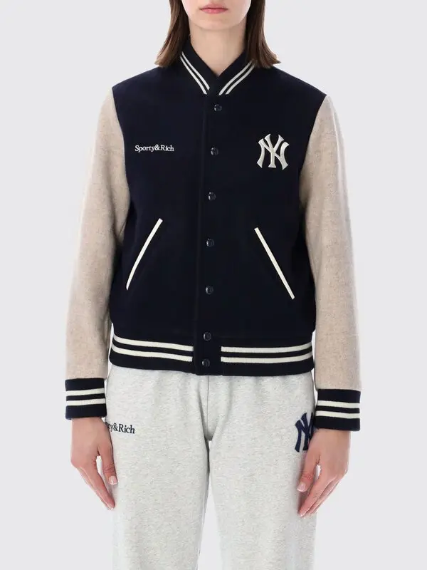 SPORTY & RICH Wool Bomber Jacket