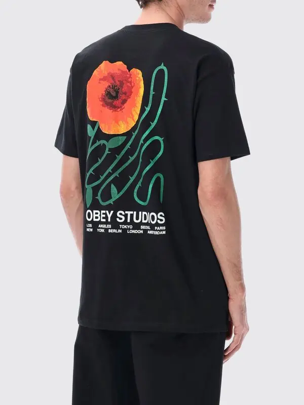 Obey Printed Cotton T-shirt