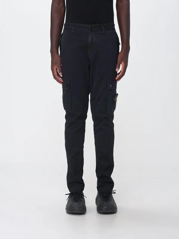 Stone Island Cargo Trousers - Black
