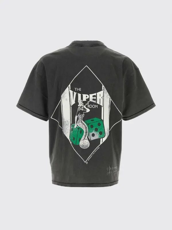 REPRESENT Printed Cotton T-shirt - Grey